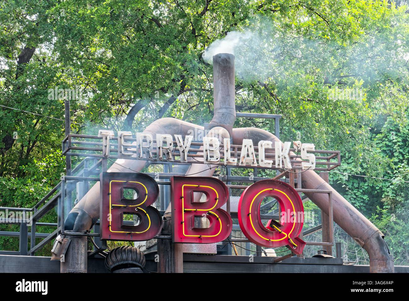 Terry Black's BBQ, Central Texas barbecue in Austin, USA Stock Photo ...