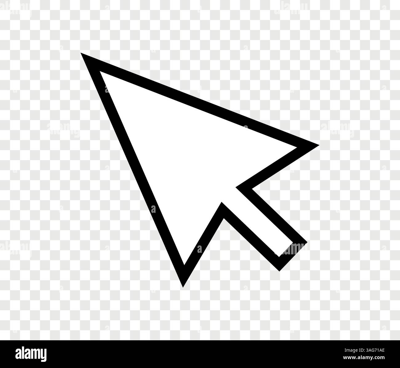 Cursor arrow icon click pointer. Vector internet cursor symbol point ...