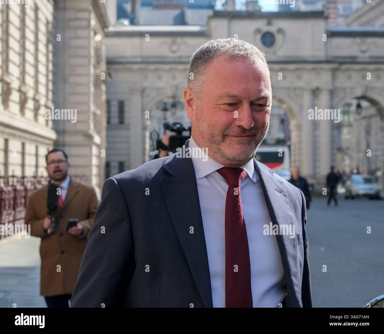 London, UK. 8th April, 2025. Cabinet ministers leave after the weekly ...