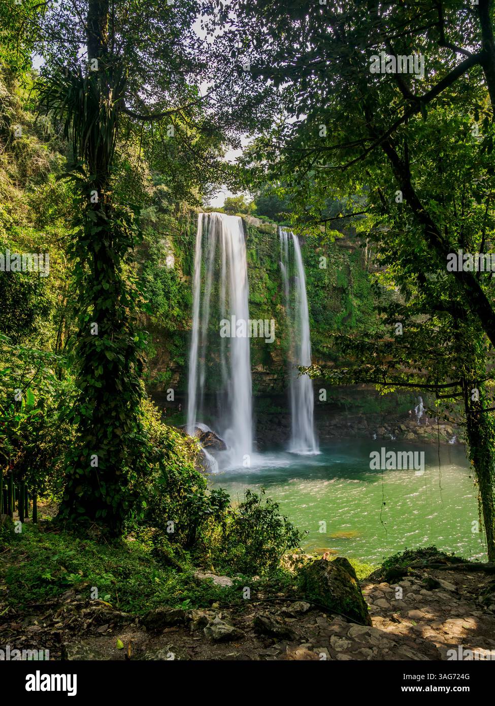 Misol Ha Waterfall, Chiapas State, Mexico Stock Photo - Alamy