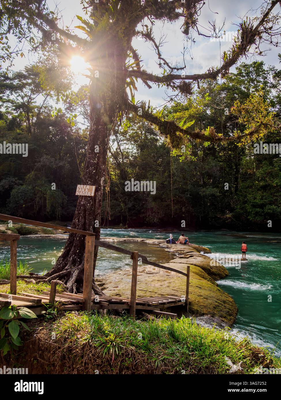 Xanil River, Arroyo Agua Azul, Chiapas State, Mexico Stock Photo - Alamy