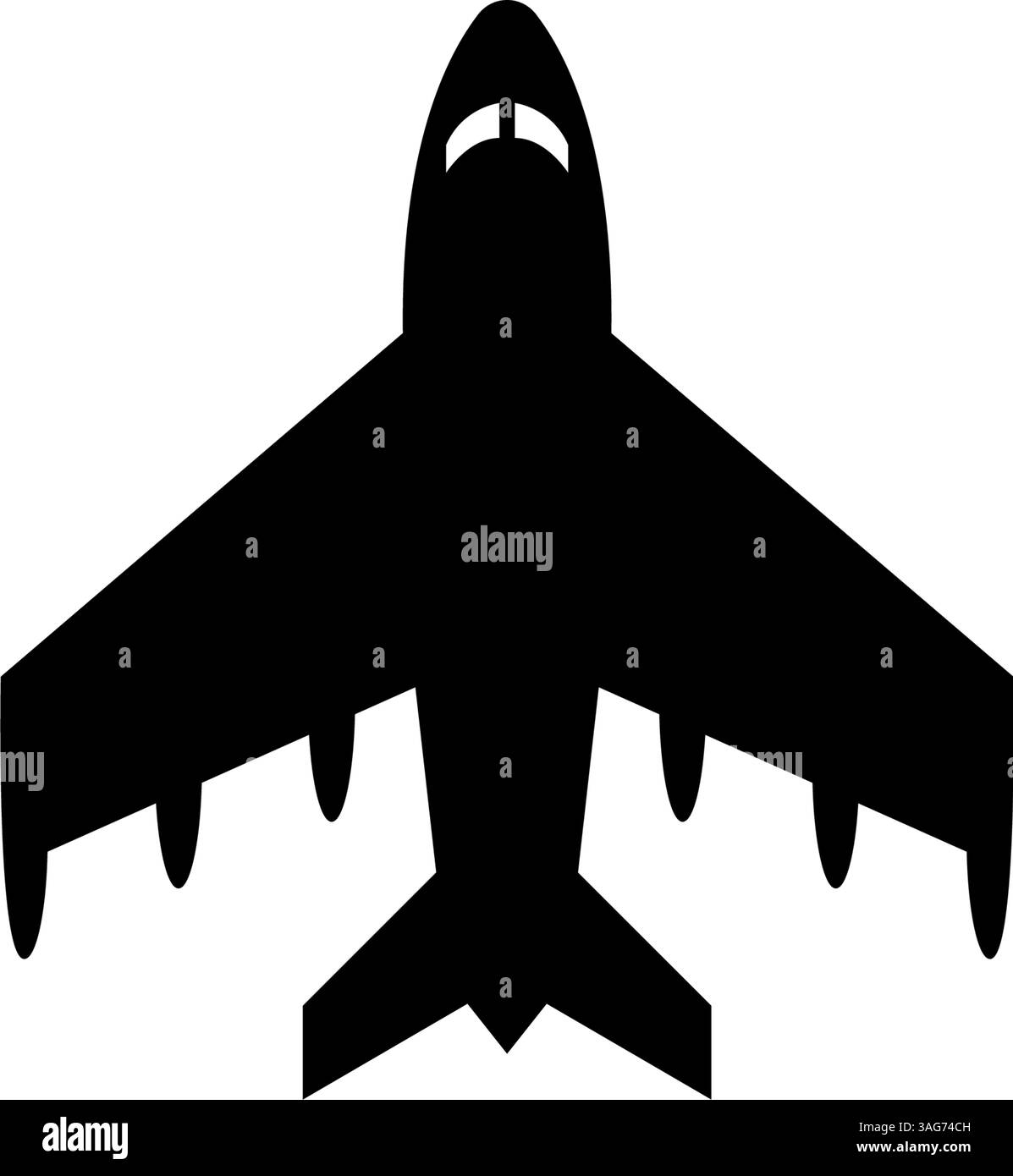 Jet fighter in silhouette Black and White Stock Photos & Images - Alamy