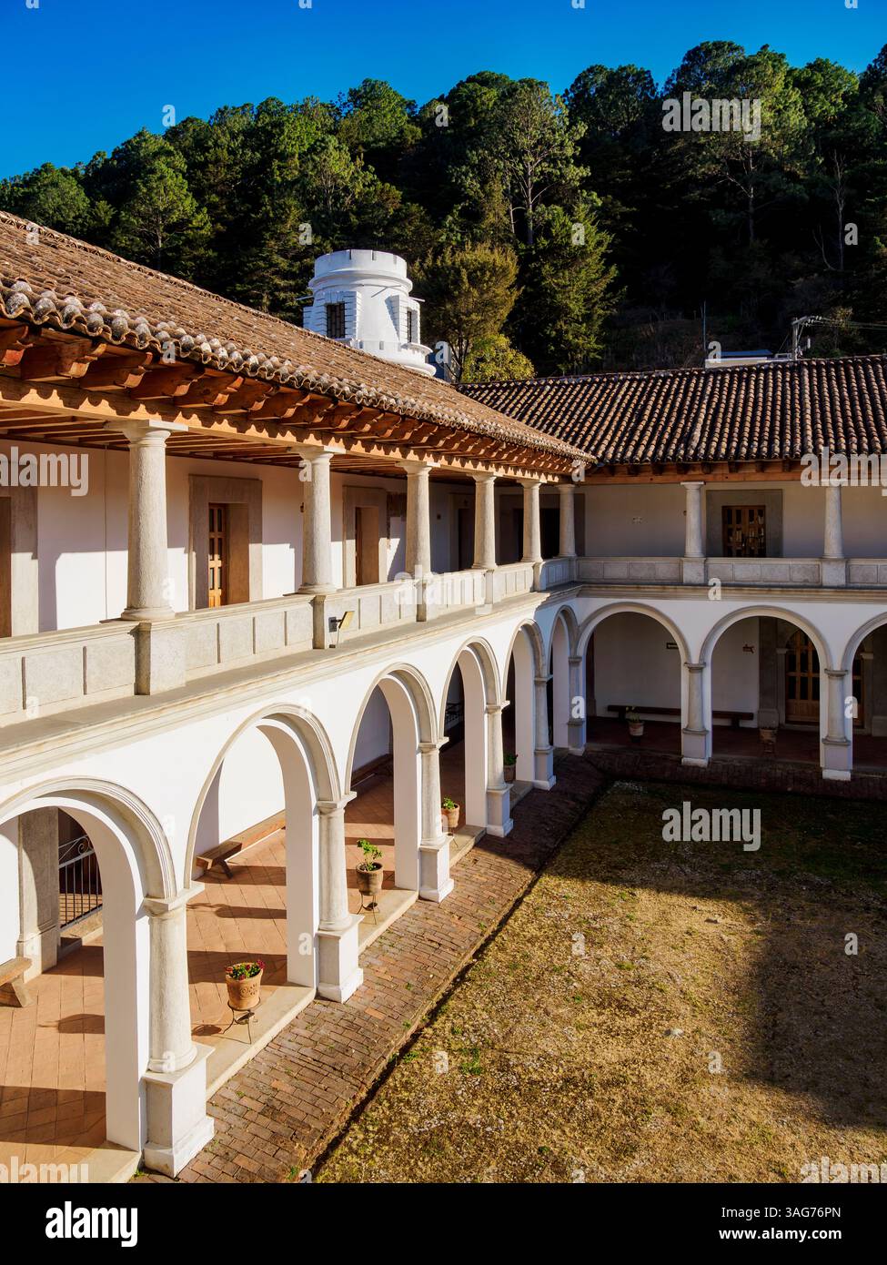 Cloister at former La Merced Convent, now housing the Amber Museum, San ...