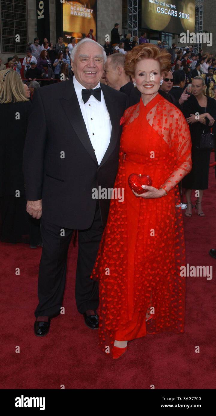 Mar 24, 2002; Hollywood, CA, USA; Oscars 2002: Actor ERNEST BORGNINE ...