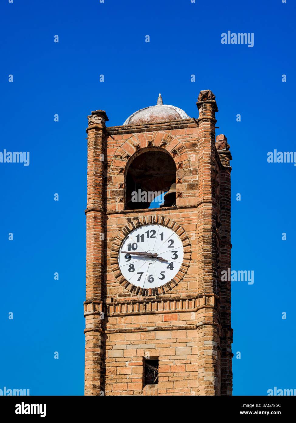 Clock Tower at Plaza de Armas Angel Albino Corzo, Chiapa de Corzo ...