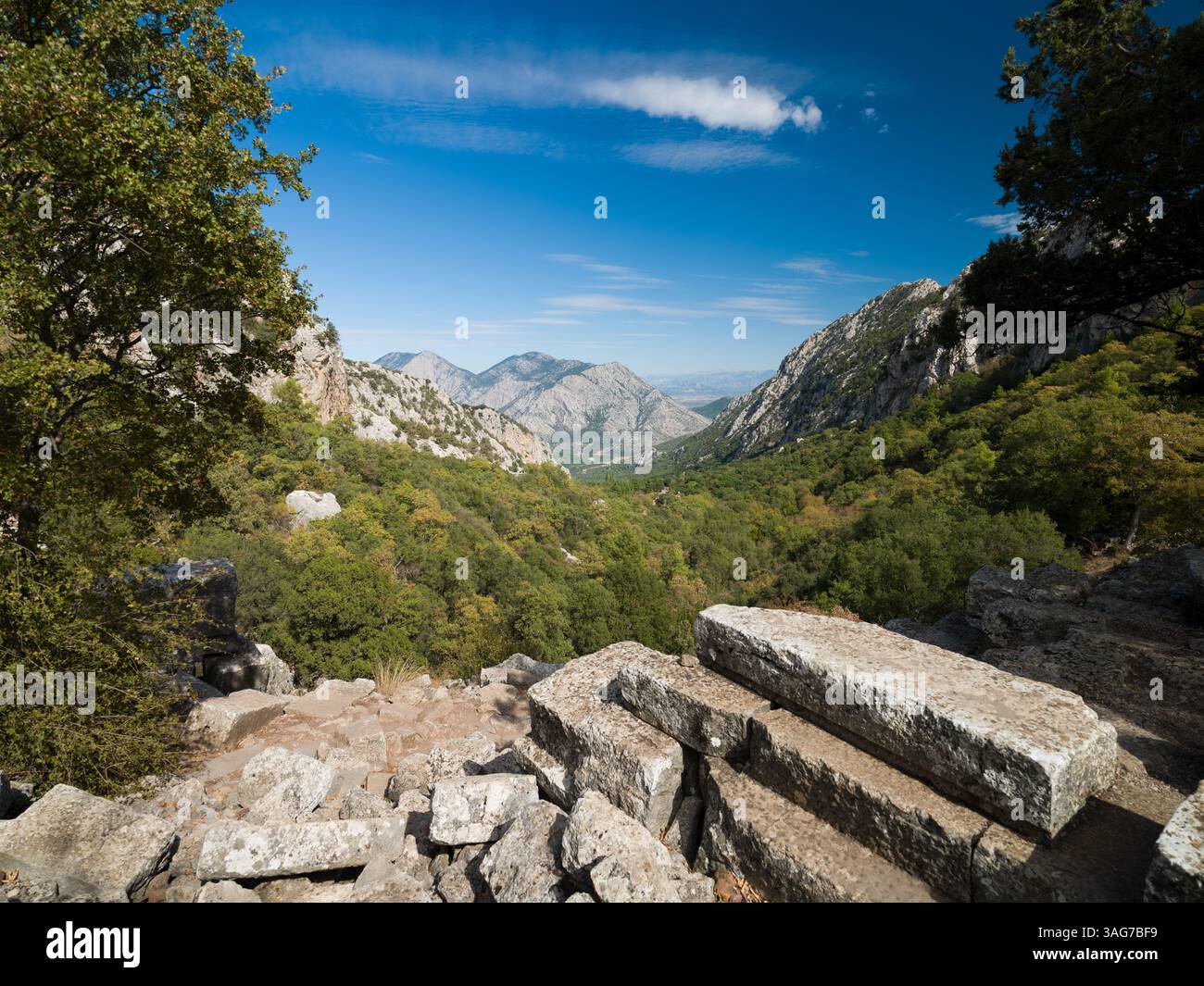 The ancient ruins of Termessos. Important ancient landmarks of Turkey ...