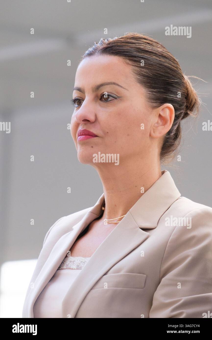 Sira Rego attends the commemoration of the "International Romani Day ...