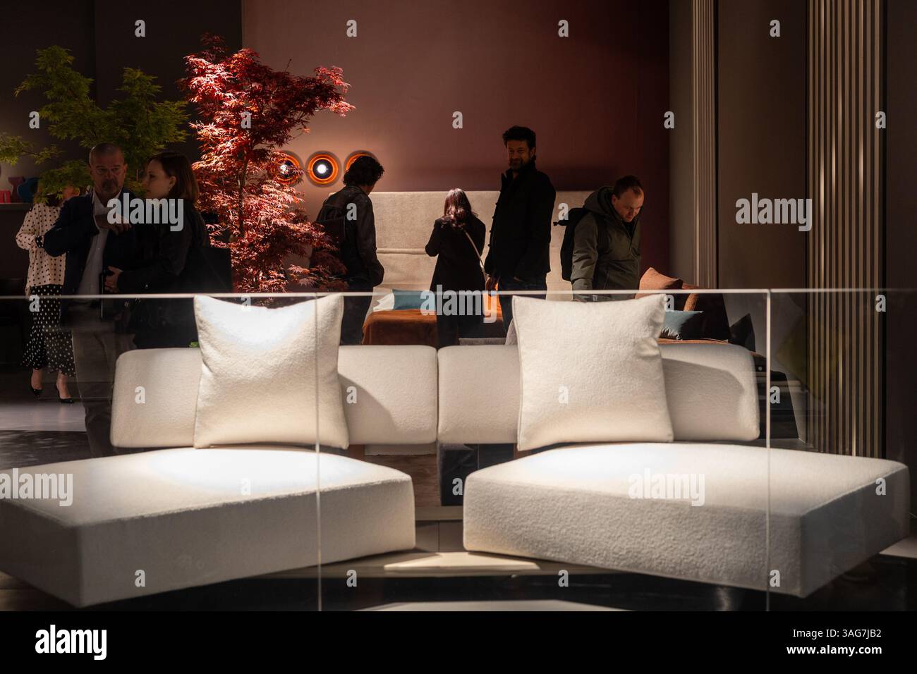 Milan, Italy - april 8 2025 - Milan design week - opening day at Rho ...