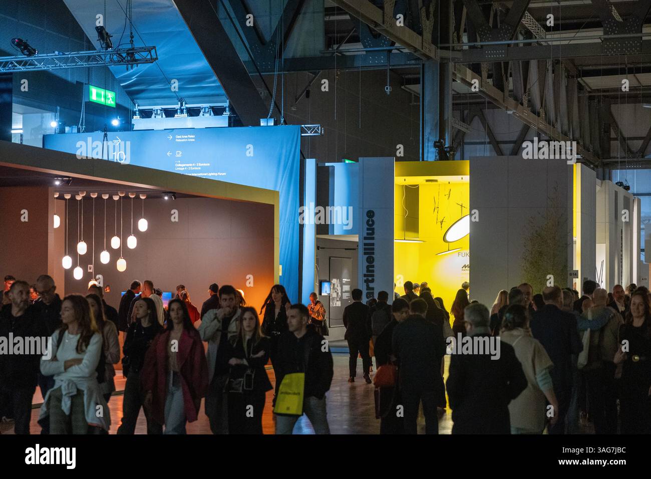 Milan, Italy - april 8 2025 - Milan design week - opening day at Rho ...