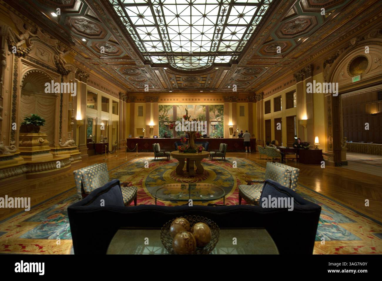 March 22, 2012 - Los Angeles, CA, USA - The lobby of the Millennium Biltmore the famous downtown ...