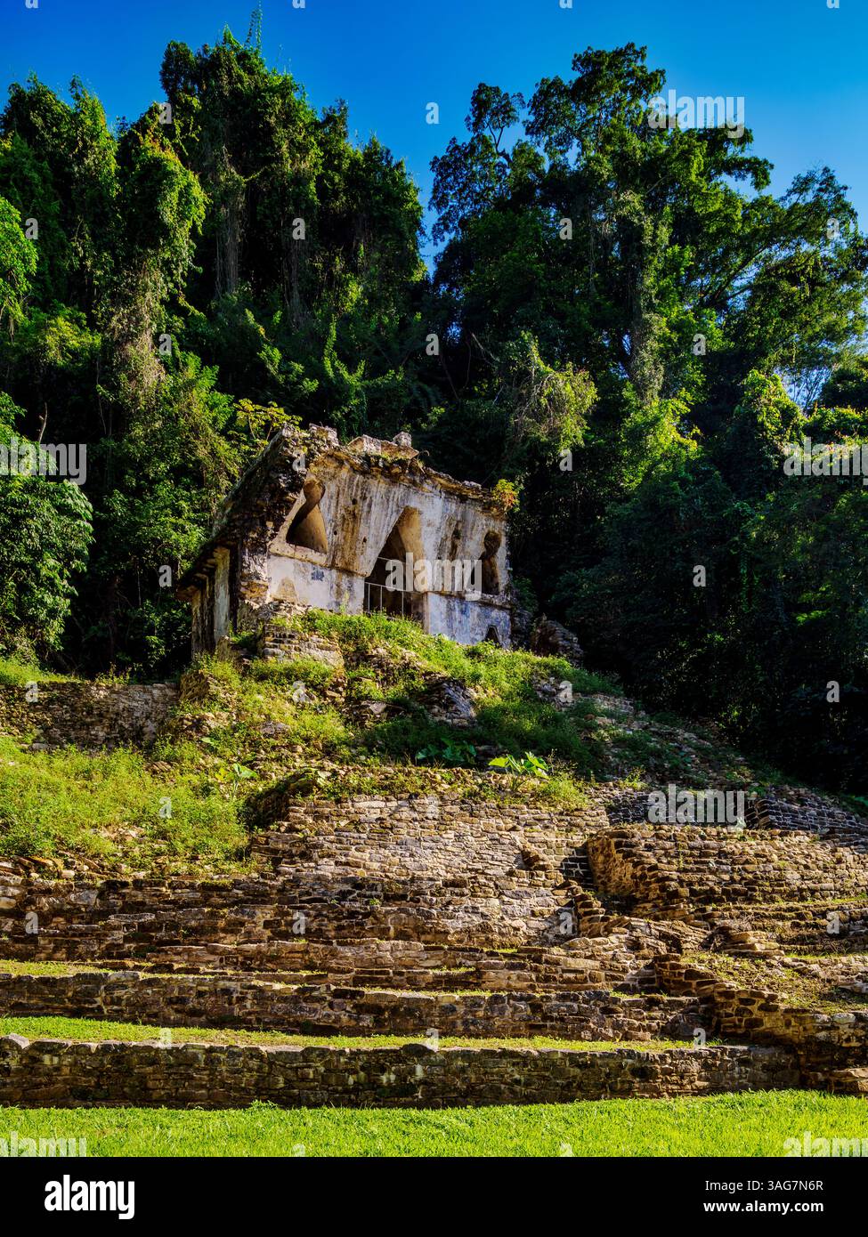 Temple of the Foliated Cross, Palenque Archaeological Site, Palenque ...