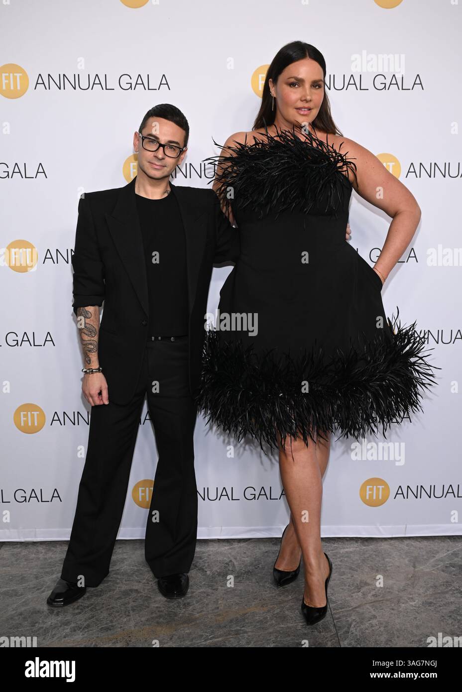 Christian Siriano and Candice Huffine Stock Photo - Alamy