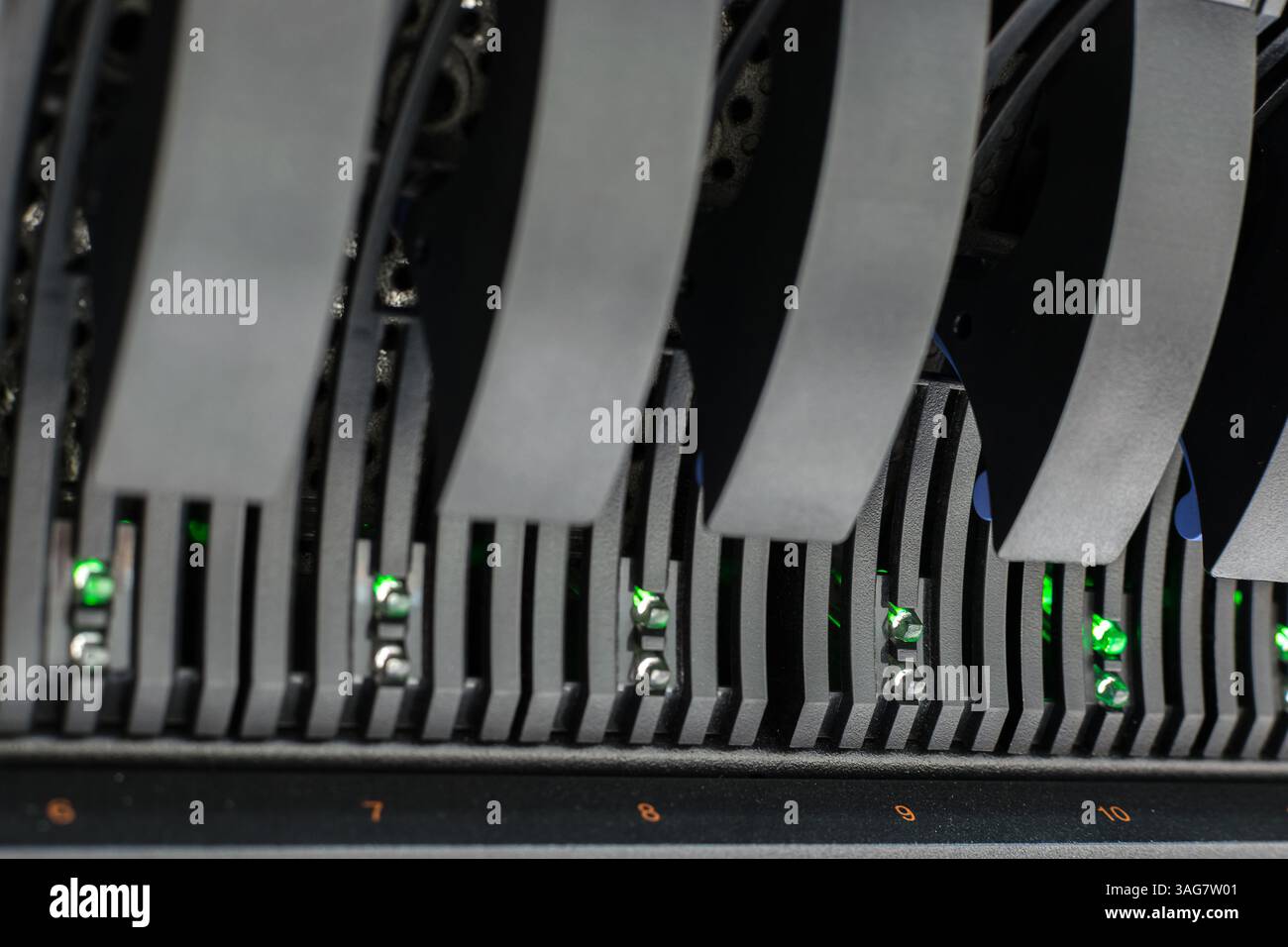 Computer Server mainframe and raid storage in datacenter Stock Photo ...