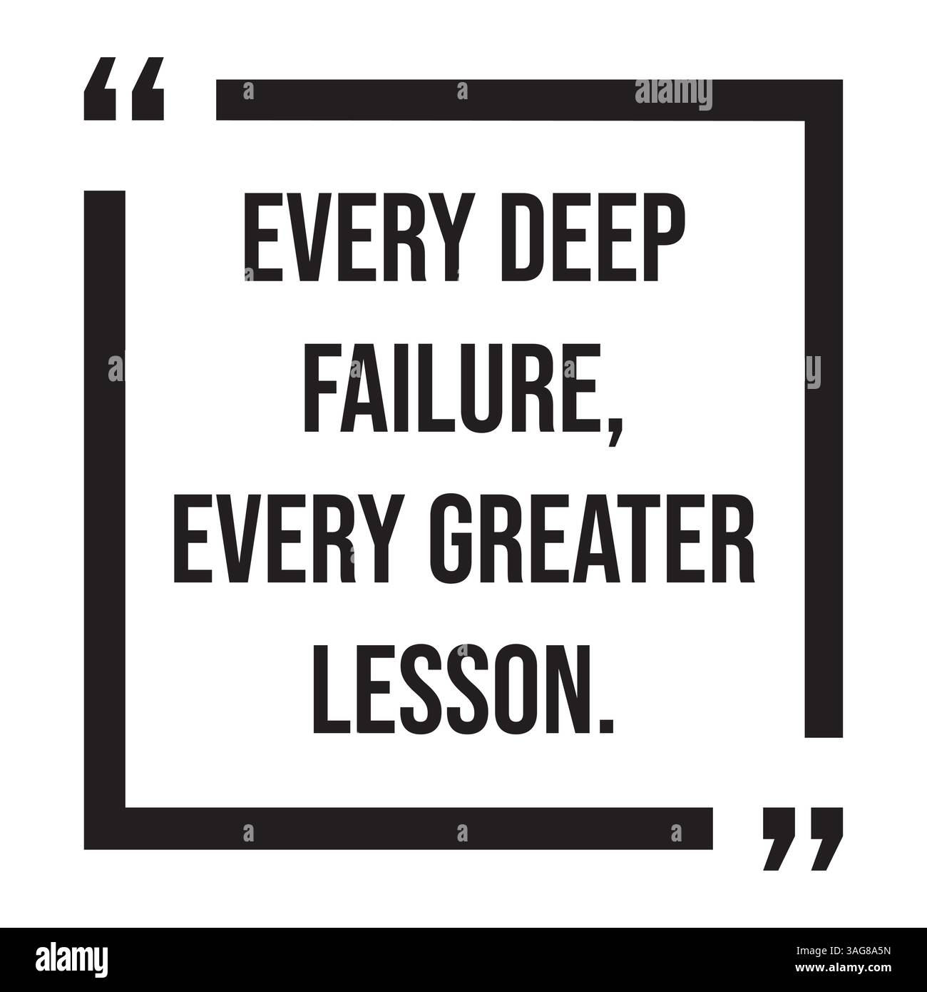 Every deep failure, every greater lesson, inspirational design quote ...