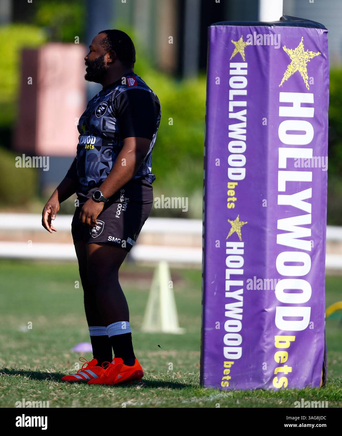 Ox Nche of the Hollywoodbets Sharks during the Hollywoodbets Sharks URC ...