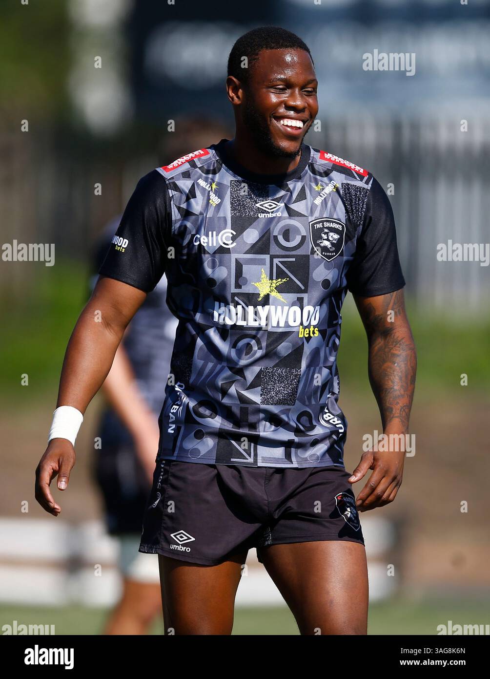 Aphelele Fassi of the Hollywoodbets Sharks during the Hollywoodbets ...