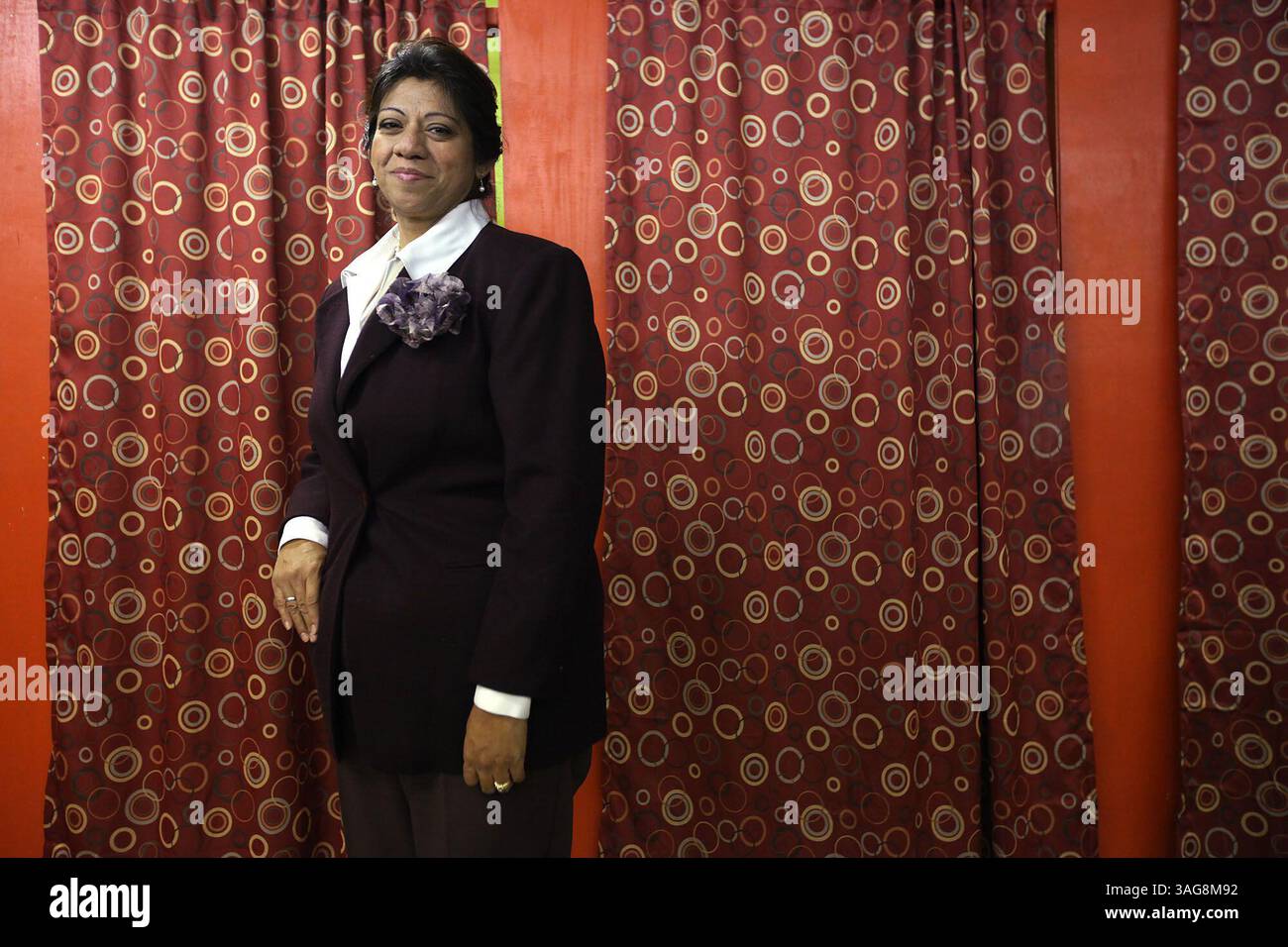 Dec. 8, 2011 - San Antonio, Texas, U.S. - MARIA GONZALEZ, 41, shows off ...