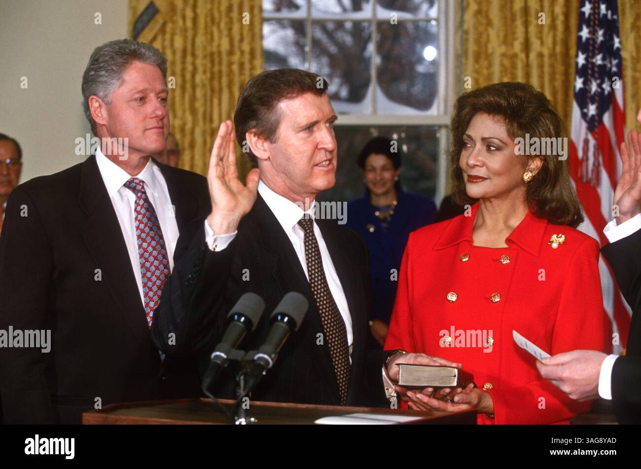 Jan. 24, 1997 - Washington, DC, USA - William Cohen is sworn in as ...