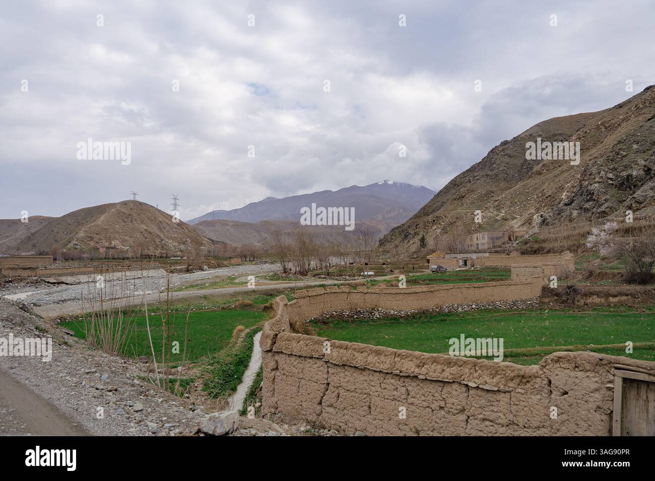 highway and Afghan village Stock Photo - Alamy