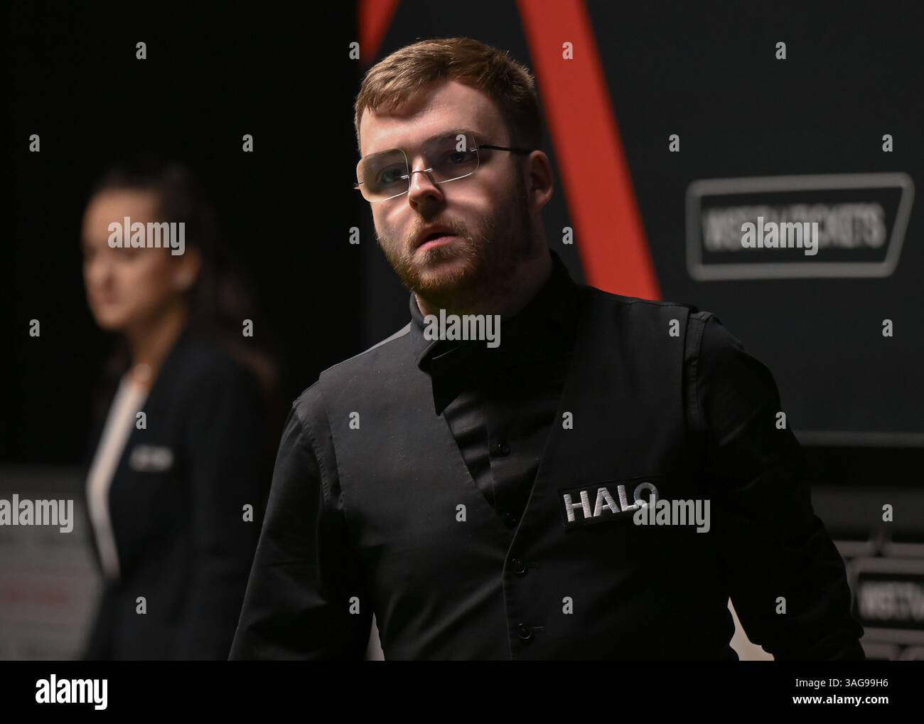 Sheffield, England, 8th April 2025. Dean Young during his match against ...