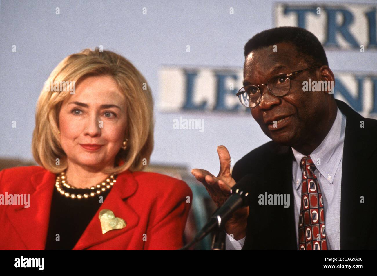 Feb. 14, 1996 - Washington, DC, USA - First lady Hillary Clinton with ...