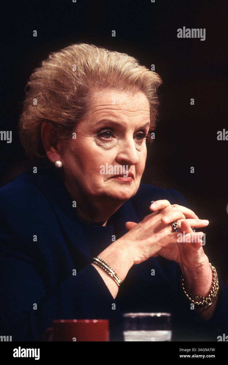 Jan. 8, 1997 - Washington, DC, USA - Madeleine Albright at her ...