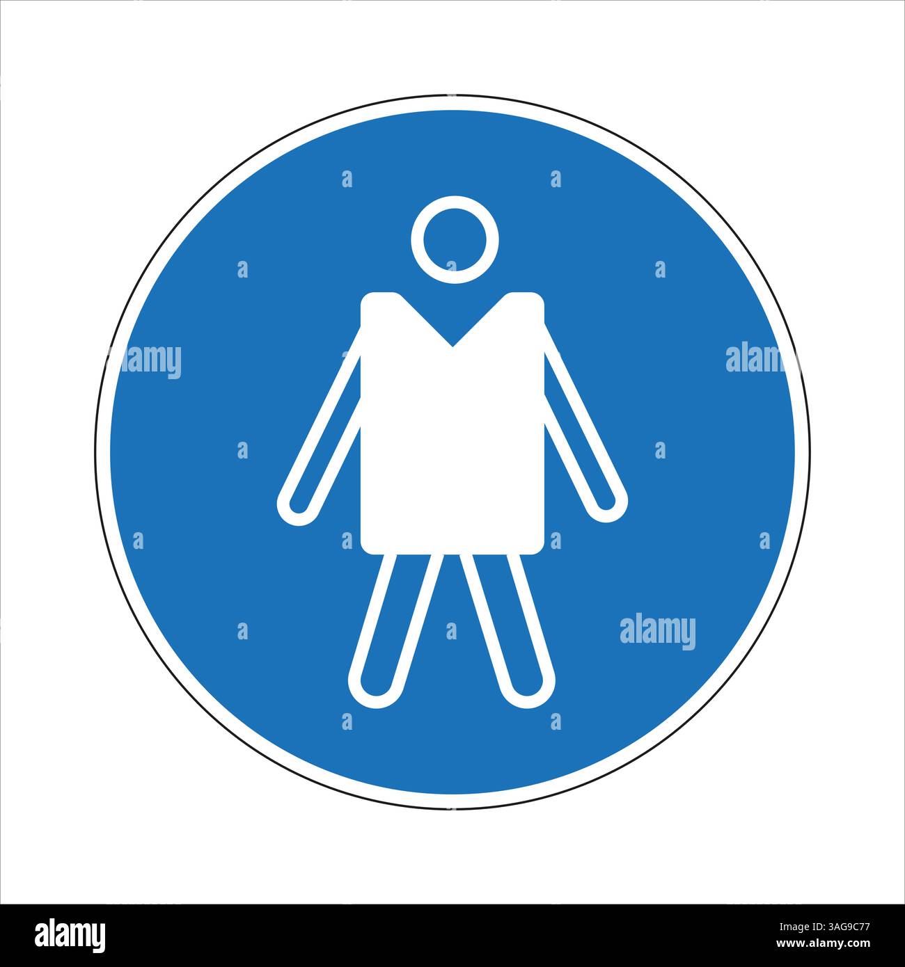 Warning and personal protective equipment ppe sign hi-res stock ...