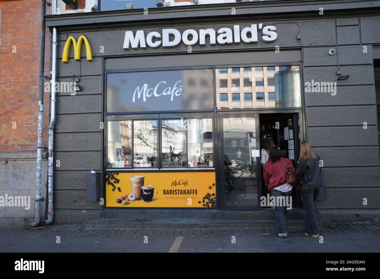 Copenhagen/ Denmark/08 aåpril 2025 / McDonalds fast food restaurant in ...