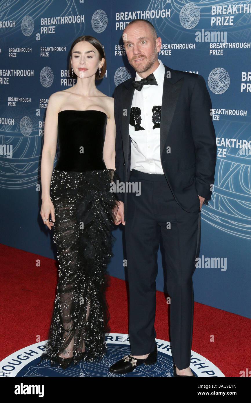 SANTA MONICA, CA - APR 5: Lilly Collins, Charlie McDowell at the 11th ...