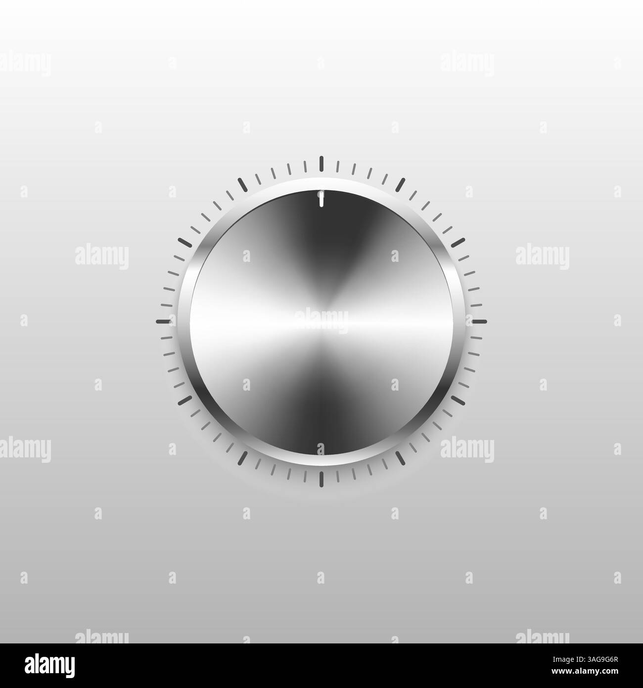 Realistic metal volume Analog regulator control interface with shadow ...