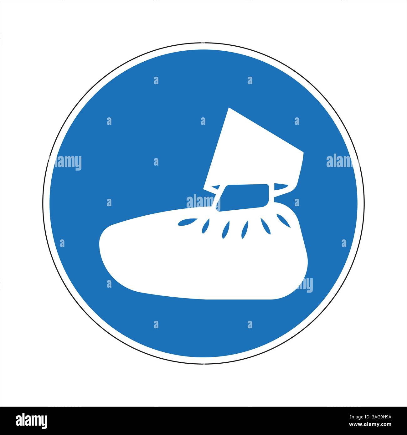 Blue shoe covers Stock Vector Images - Alamy