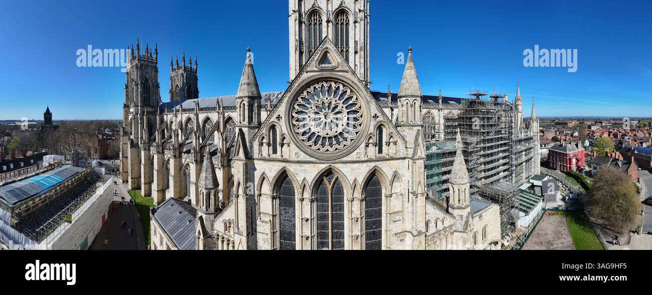 panoramic aerial view of York minster, Deangate, York YO1 7HH Stock ...