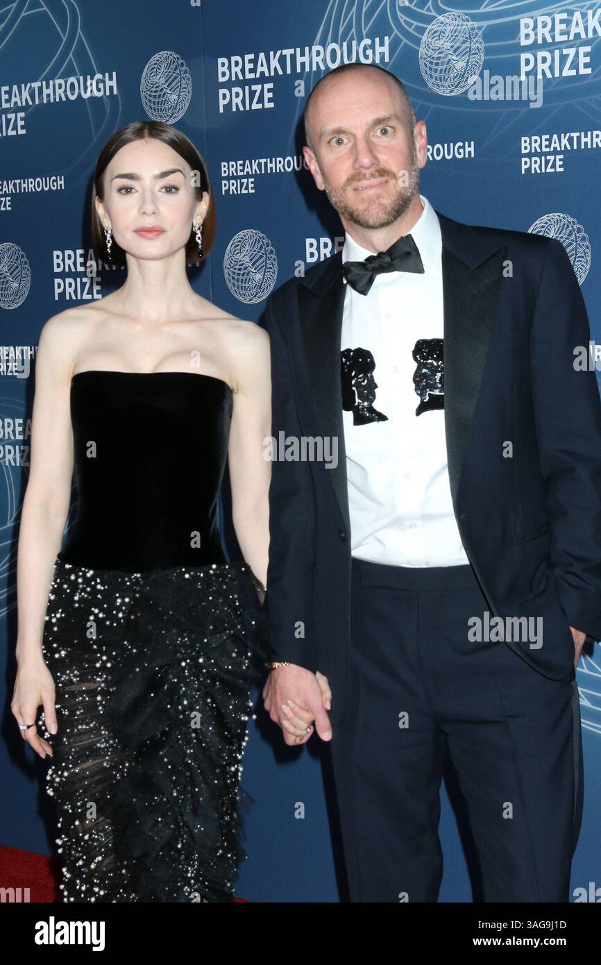 SANTA MONICA, CA - APR 5: Lilly Collins, Charlie McDowell at the 11th ...