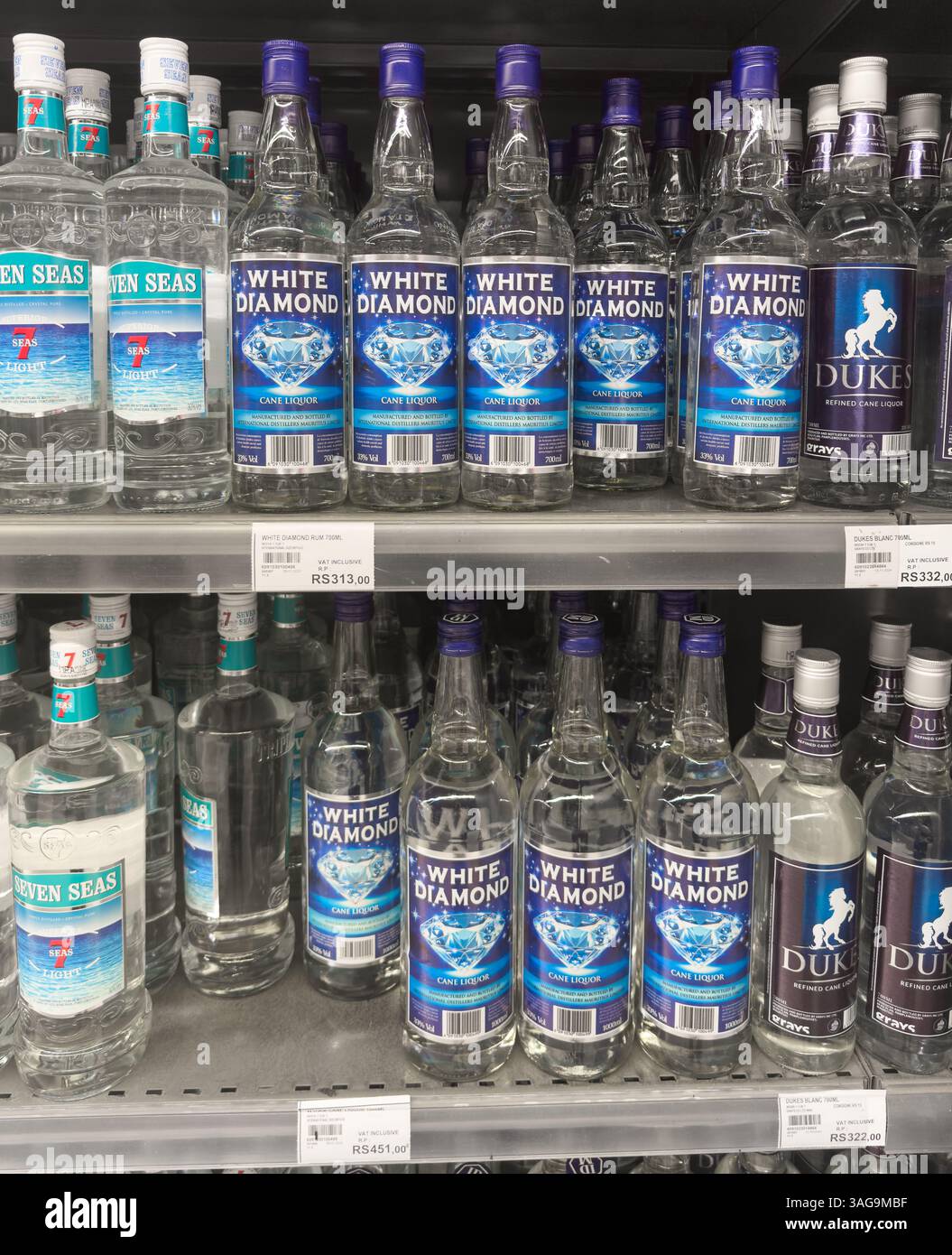 Grand Bay, Mauritius - January 29, 2025: Selection of Local Liquors ...