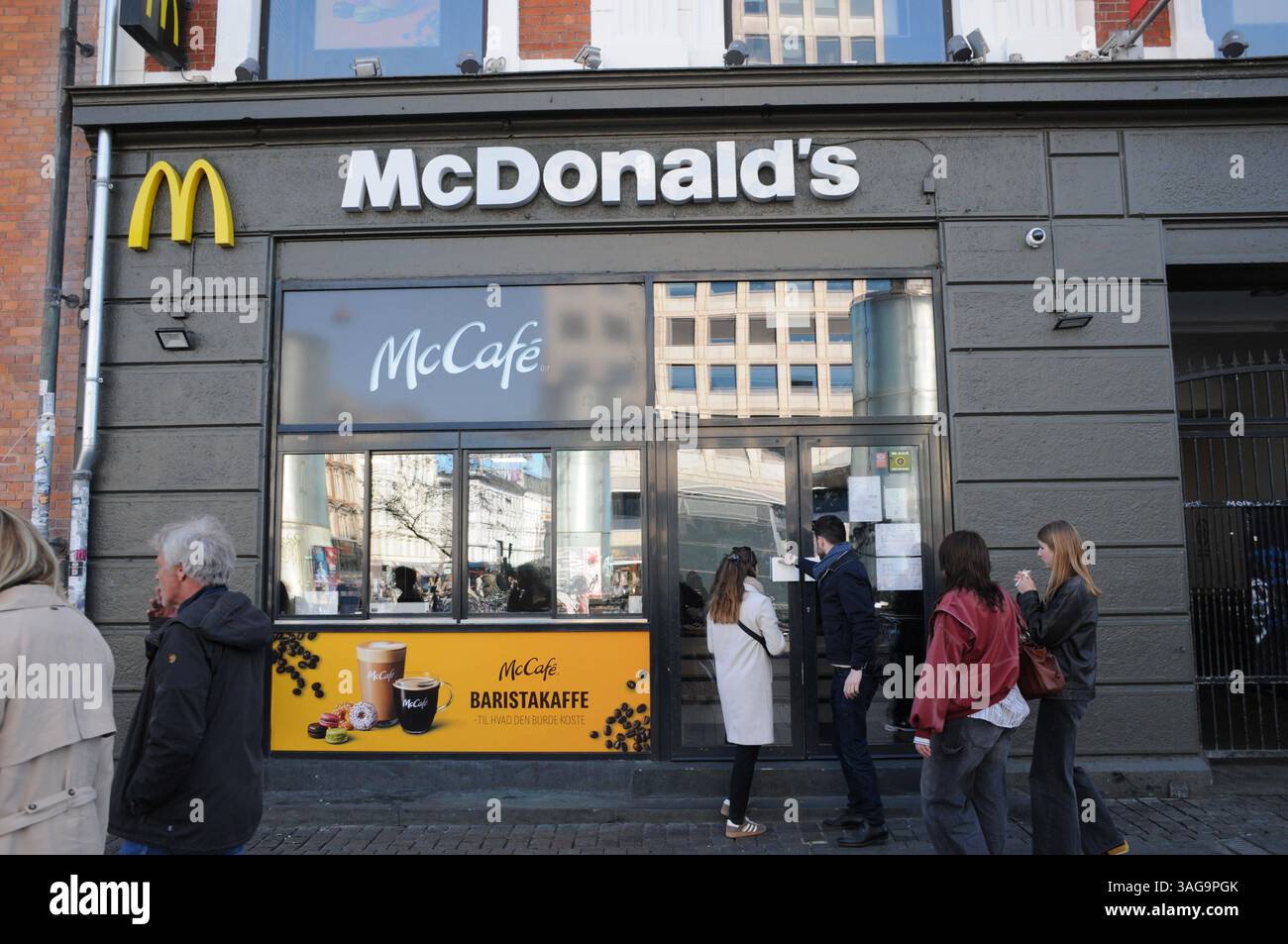 Copenhagen/ Denmark/08 aapril 2025 / McDonalds fast food restaurant in ...