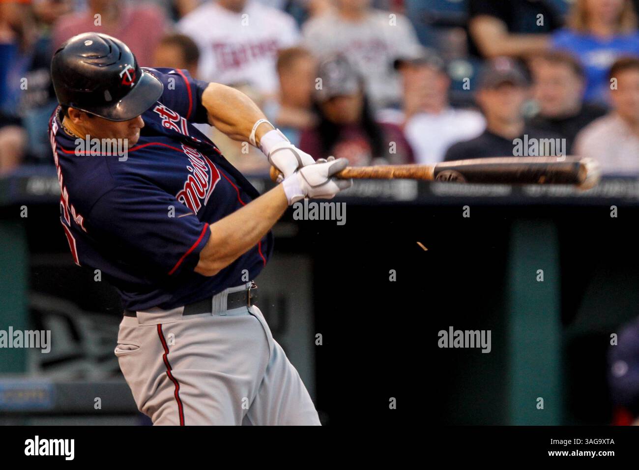 June 06, 2012: Josh Willingham #16 of the Minnesota Twins fouls off a ...