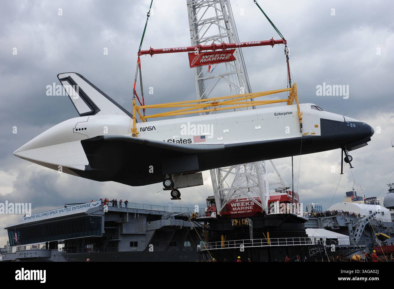 June 6, 2012 - New York, New York, U.S. - The space shuttle Enterprise ...