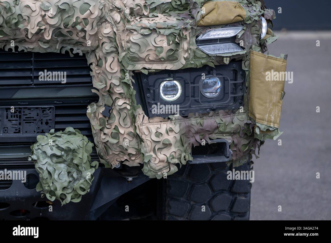 Prelouc, Czech Republic. 08th Apr, 2025. A MARS combat vehicle is ...