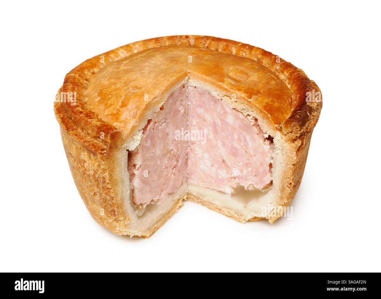 Pork Pie, close up. A traditional English meat pie Stock Photo - Alamy
