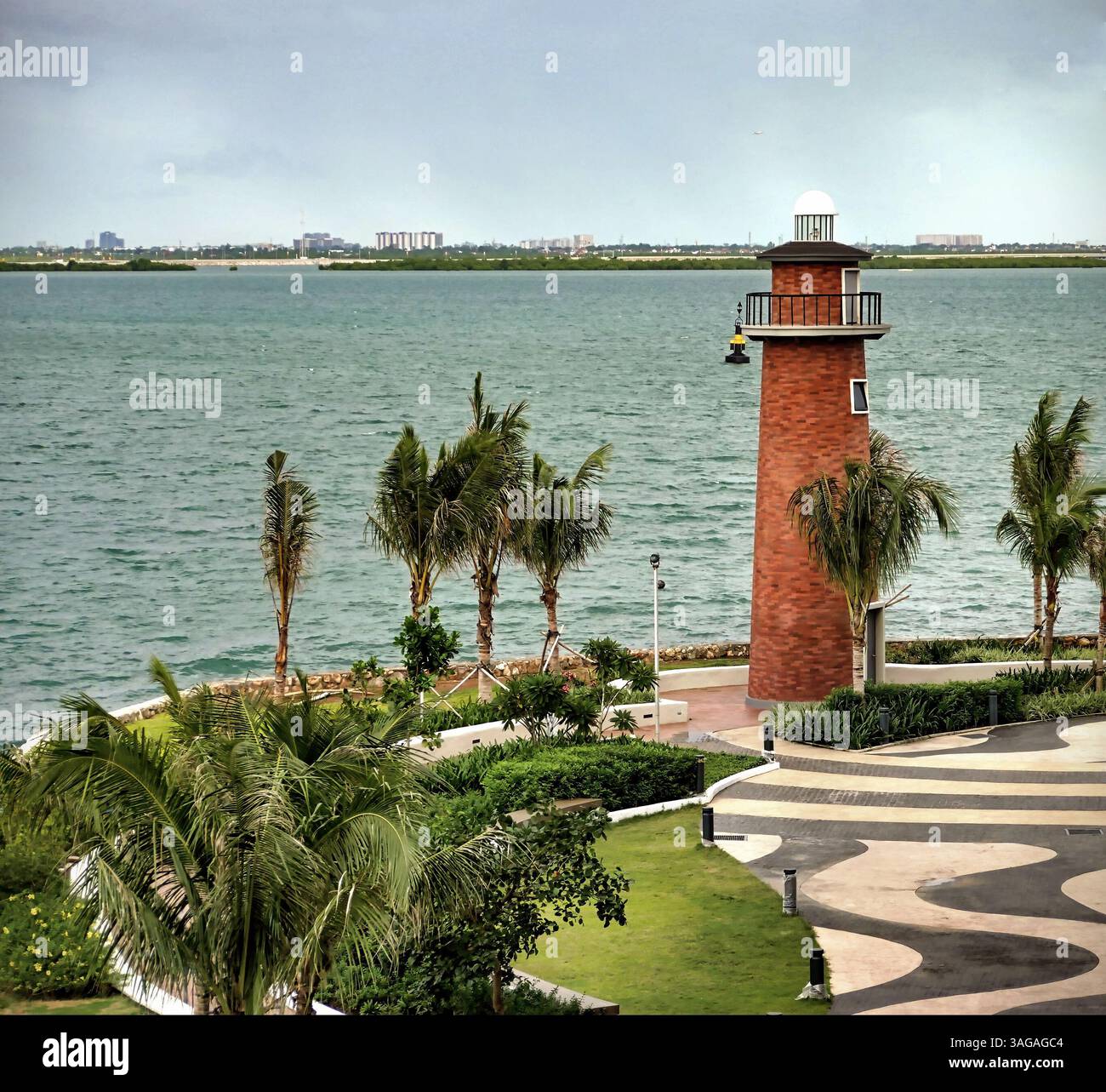 Eye-catching lighthouse within the premises of a luxury resort in Cebu ...