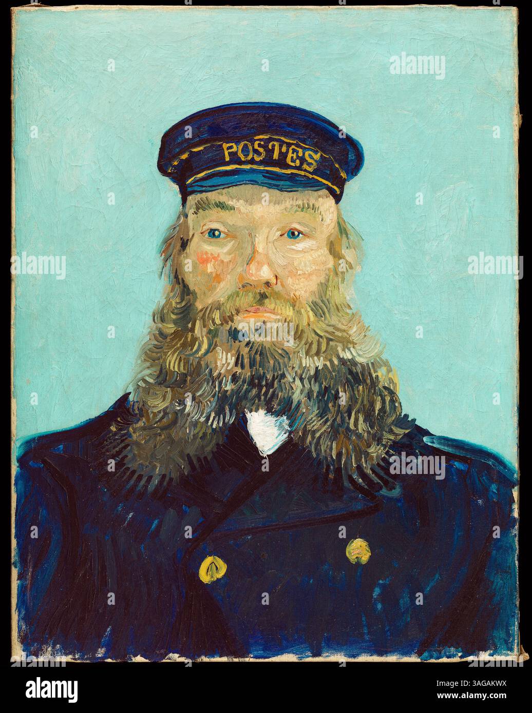 Portrait of Postman Roulin. Vincent van Gogh. 1888 Stock Photo - Alamy