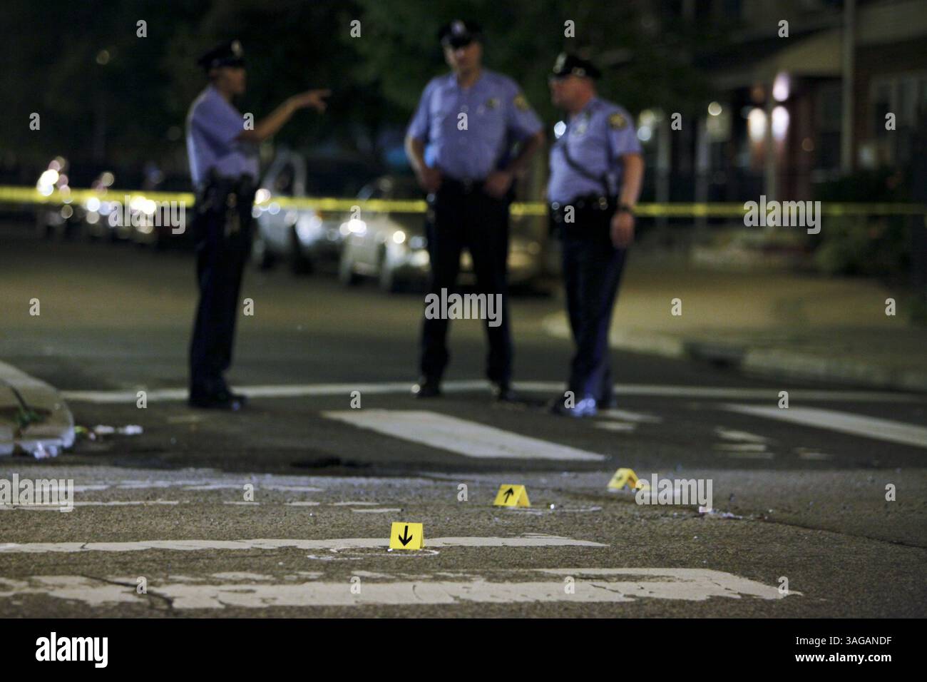 May 16, 2012 - Philadelphia, PA, USA - Police investigate after a 33 y ...