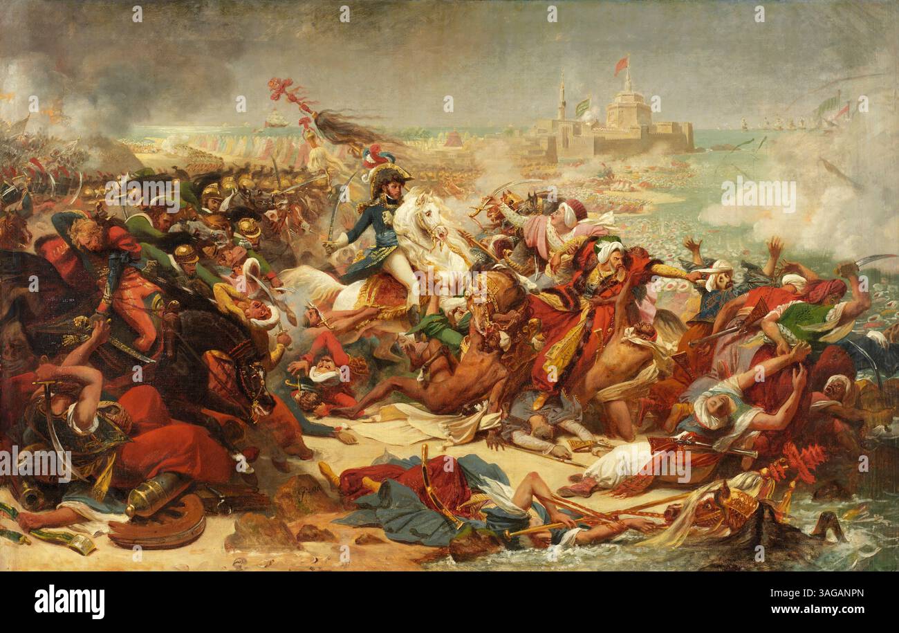 Murat Defeating the Turkish Army at Aboukir. Antoine Jean Gros. ca ...