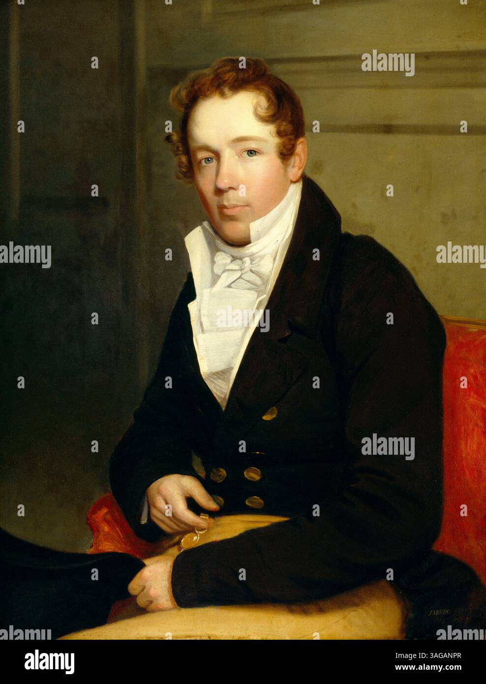 Jacob Houseman by John Wesley Jarvis. 1809 Stock Photo - Alamy