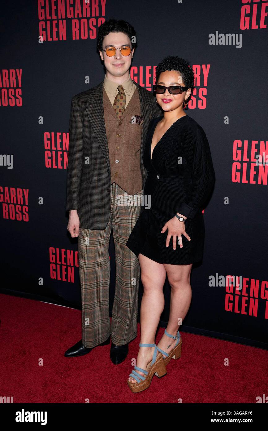 Noah Pyzik and Jordan Tyson attend the Broadway opening night of ...