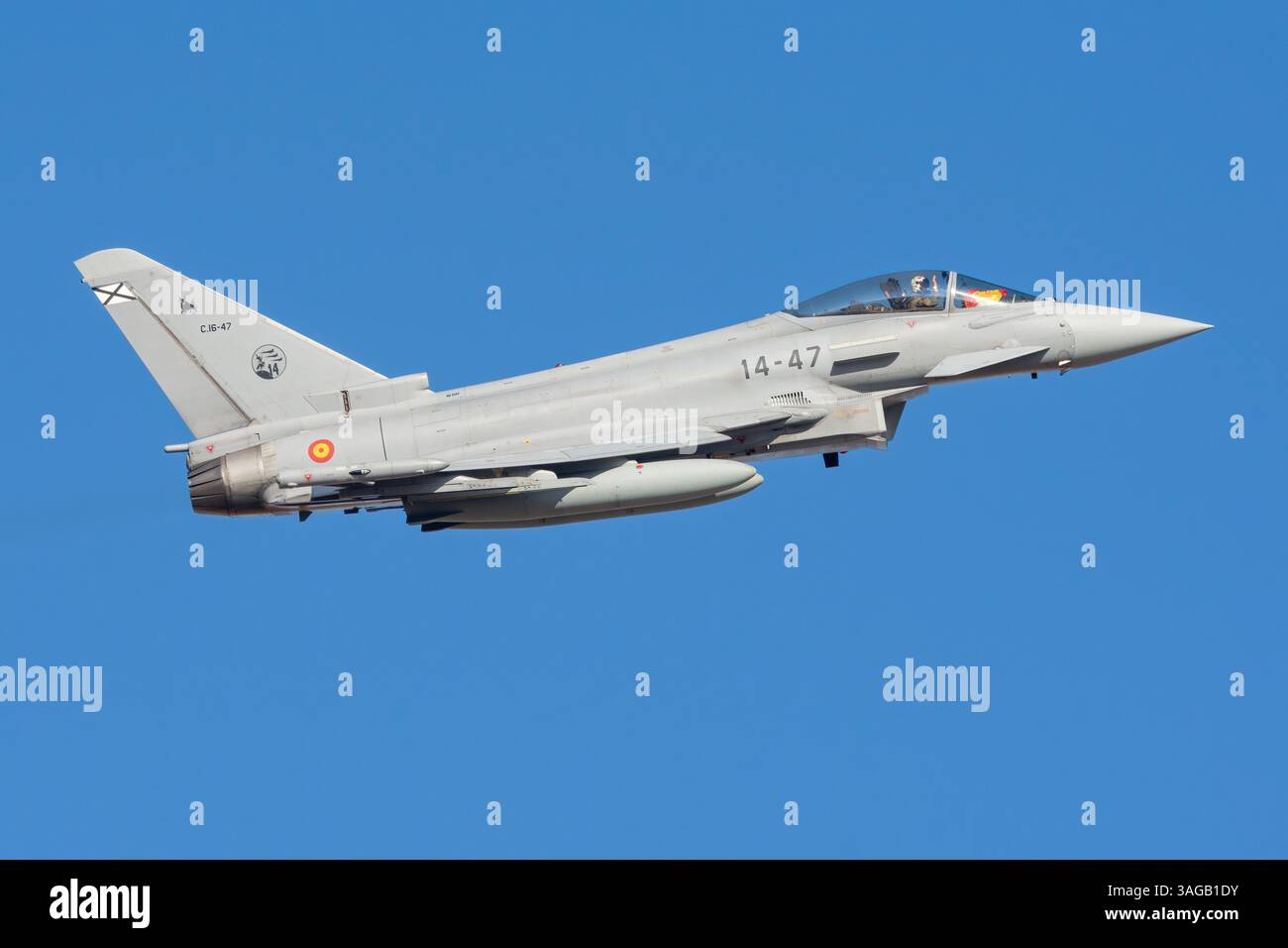 Eurofighter Typhoon of the 14th Wing of the Spanish Air Force Stock ...