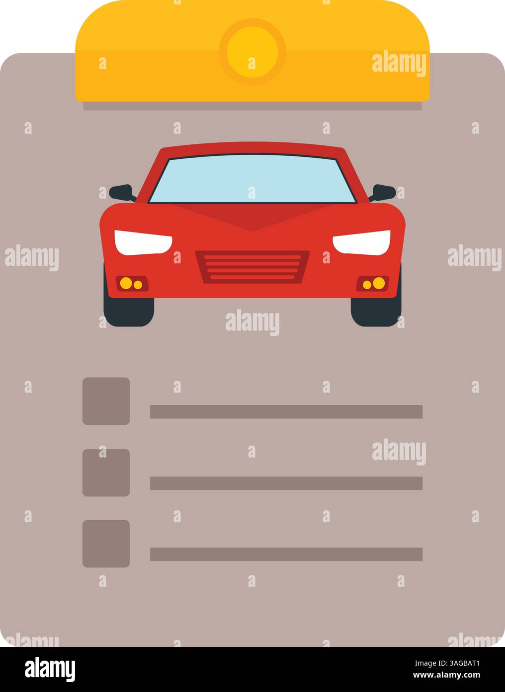 Car Items Checklist icon vector image. Suitable for mobile apps, web ...