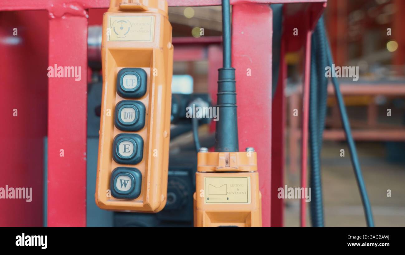 Remote control push button switch for control panel lifting industrial ...