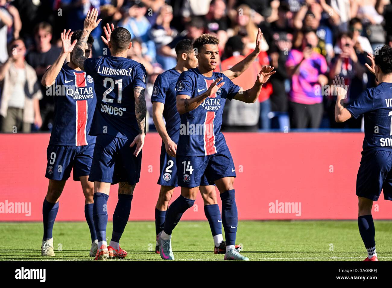 Paris, France. 05th Apr, 2025. PARIS, FRANCE - APRIL 6: Desire Doue of ...