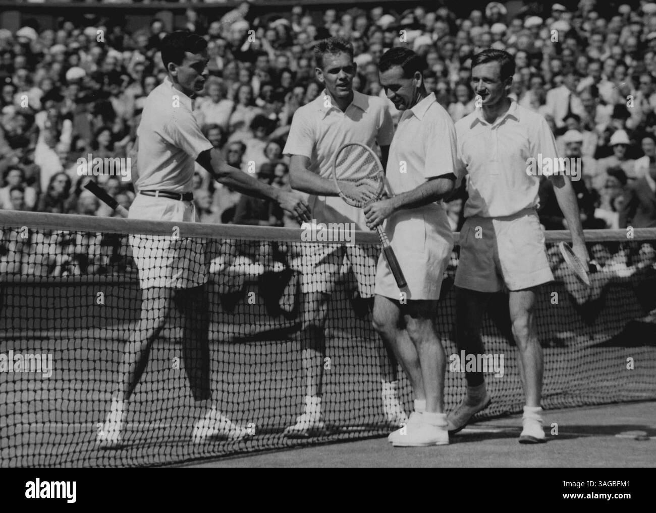 Americans Win Men's Doubles At Wimbledon: Jack Kramer and Tom Brown ...